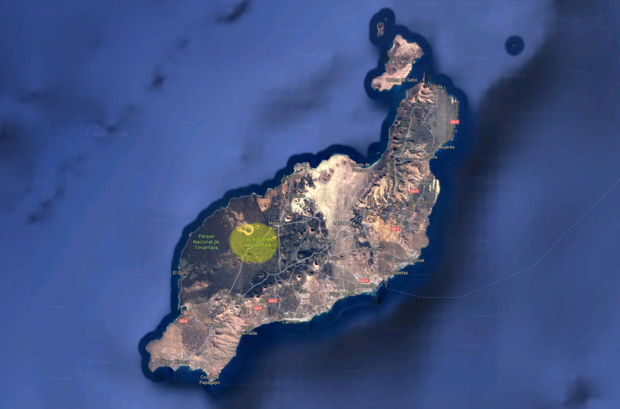 Lanzarote - Parc National de Timanfaya - Hop en route