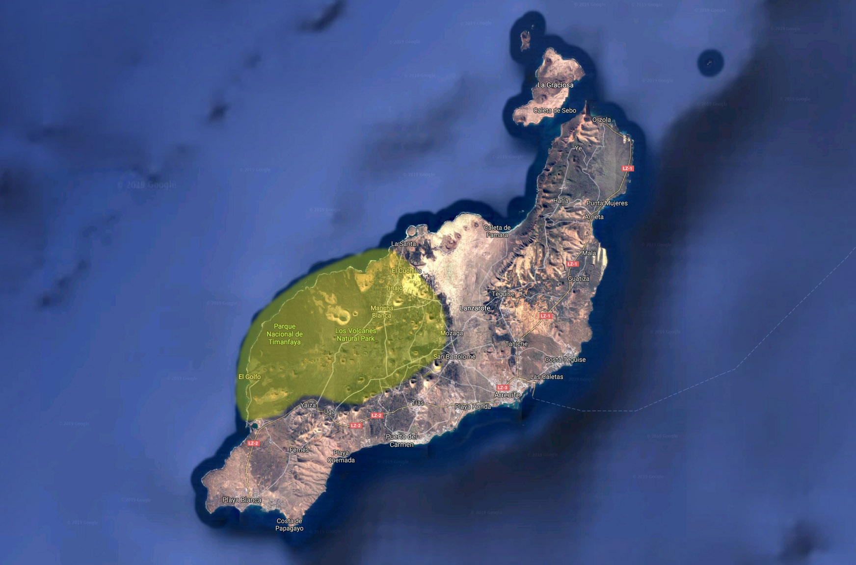 Lanzarote - Parc Naturel des volcans (Los Volcanes) - Hop en route